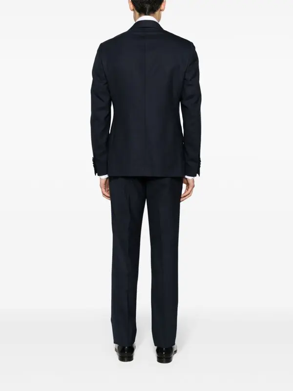 LARDINI Single-breasted Wool Suit - Blue