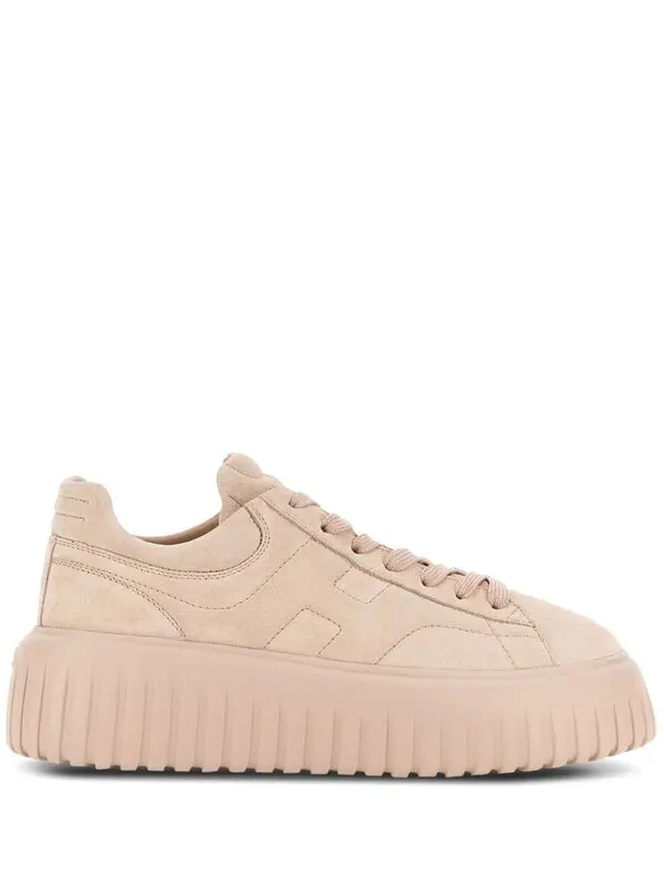 Hogan H-stripes Leather Sneakers - Pink