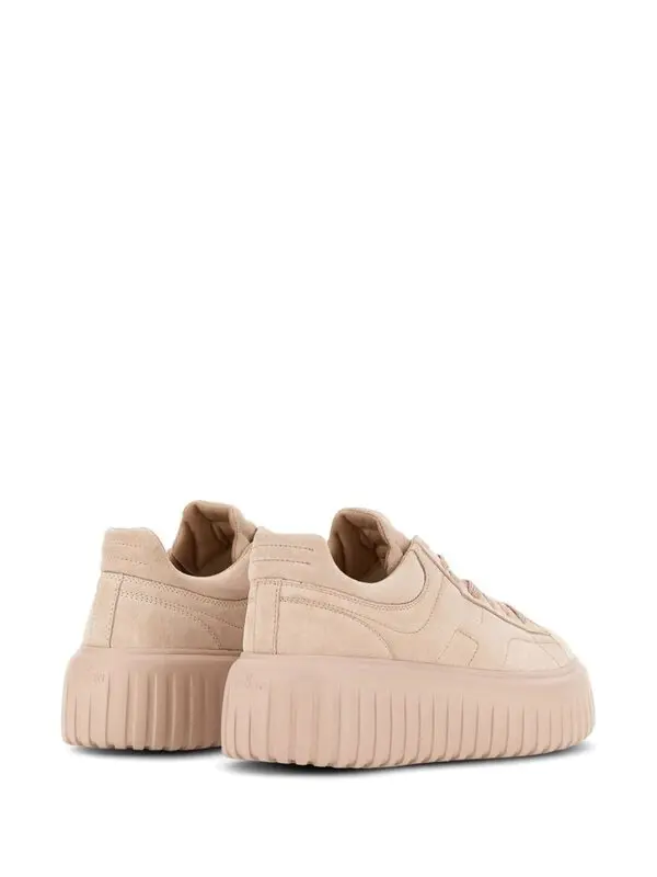 Hogan H-stripes Leather Sneakers - Pink