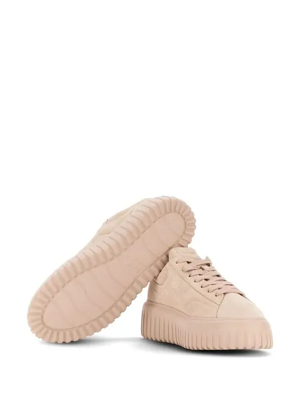 Hogan H-stripes Leather Sneakers - Pink