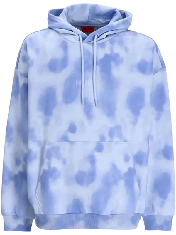 Hugo Dolta Tie-dye Hoodie - Blue