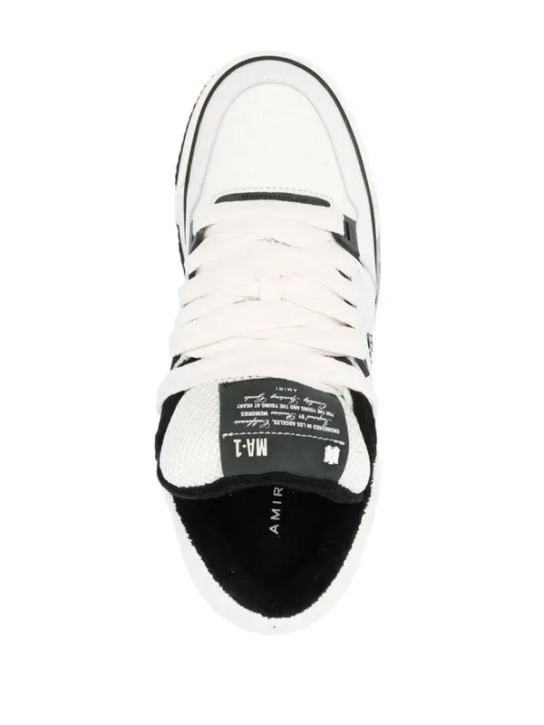 Amiri Ma-1 Panelled Leather Sneakers - White