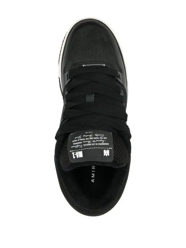 Amiri Ma-1 Panelled Leather Sneakers - Black