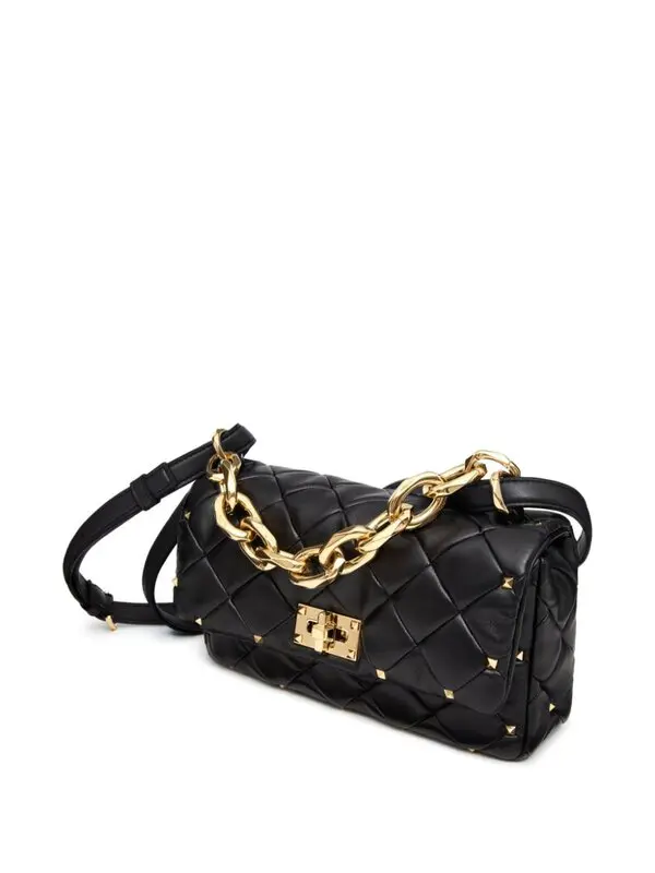 Valentino Garavani Rockstud Spike Shoulder Bag - Black