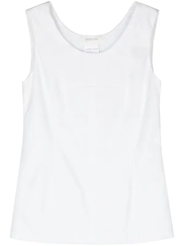 Sportmax Padded-panel Top - White