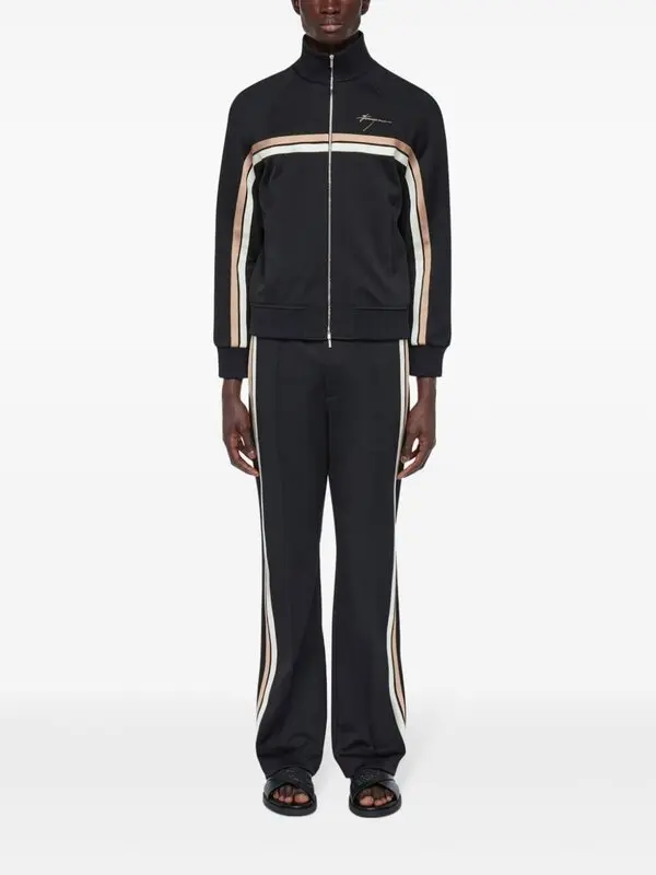 FERRAGAMO Logo-engraved Zip-up Jacket