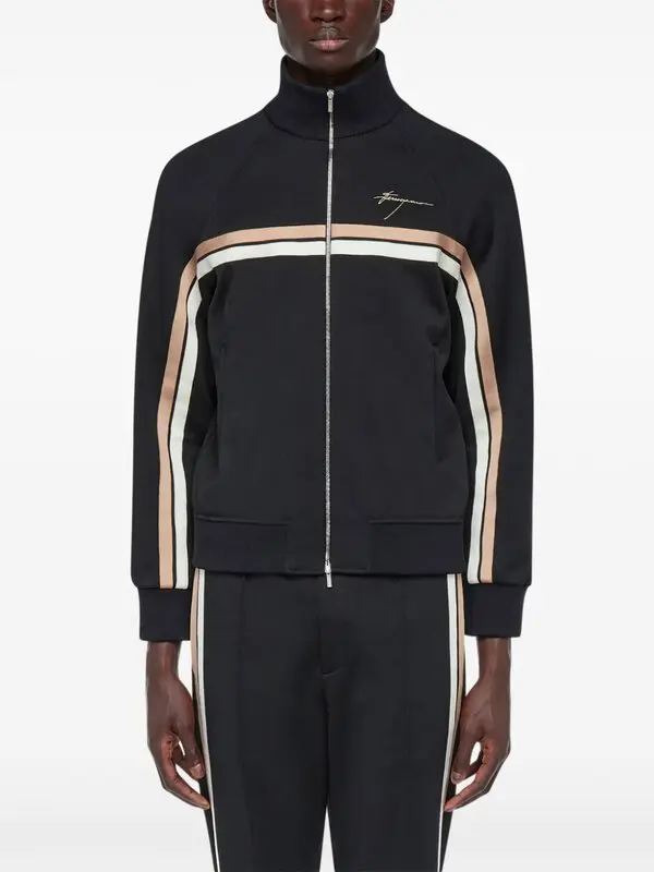 FERRAGAMO Logo-engraved Zip-up Jacket