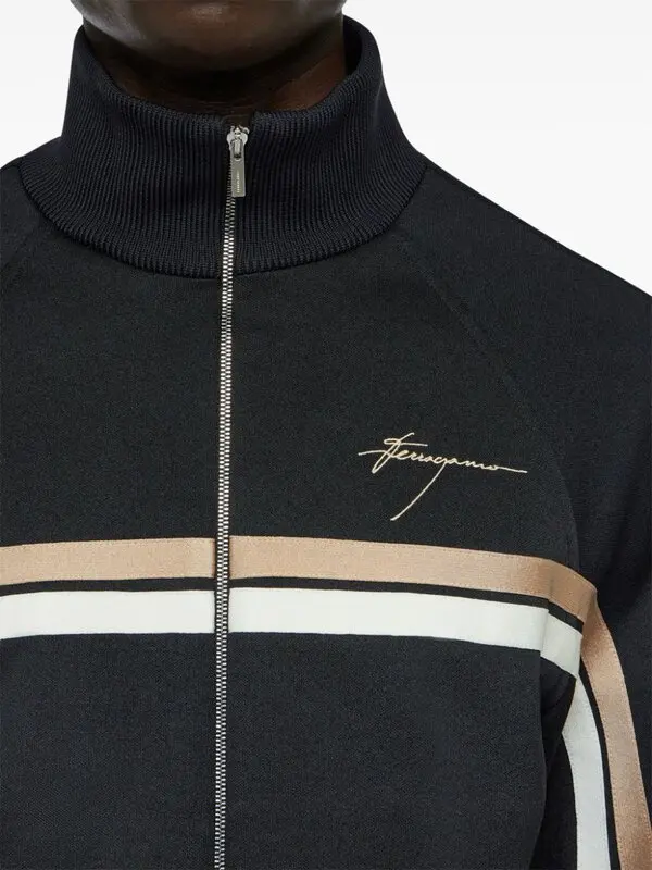 FERRAGAMO Logo-engraved Zip-up Jacket
