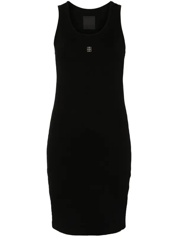 Givenchy 4g-motif Ribbed Mini Dress
