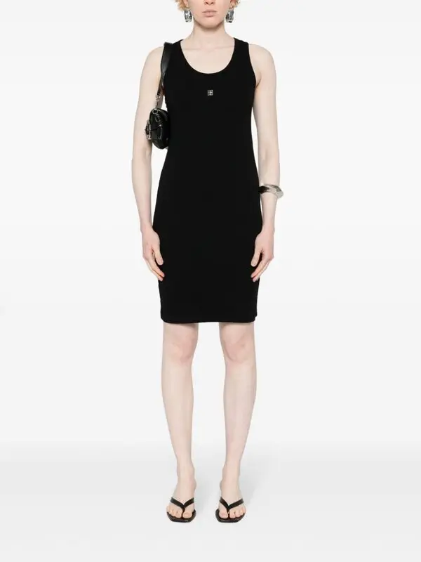 Givenchy 4g-Motif Ribbed Mini Dress - Black - 29% Off | Editorialist