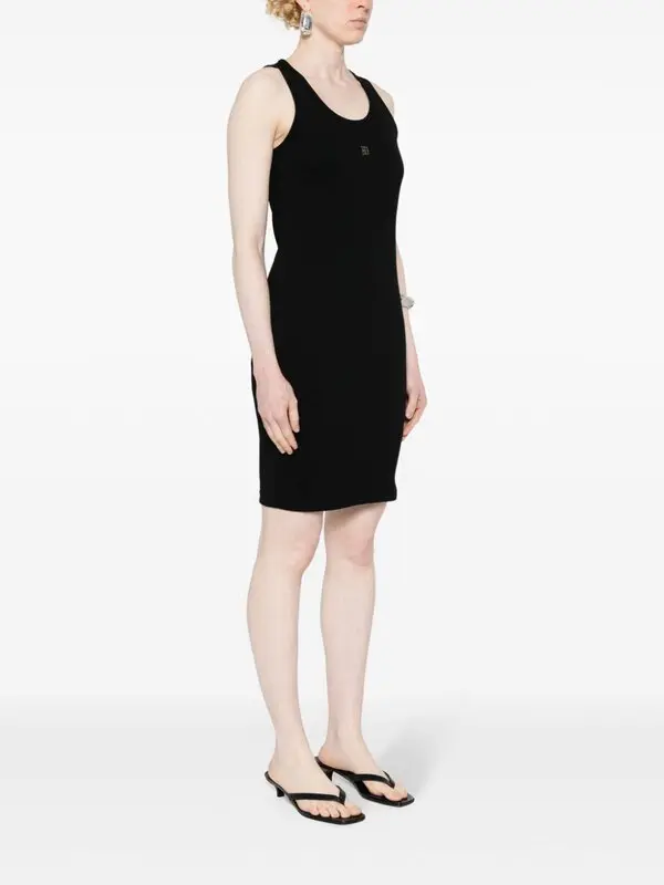 Givenchy 4g-motif Ribbed Mini Dress