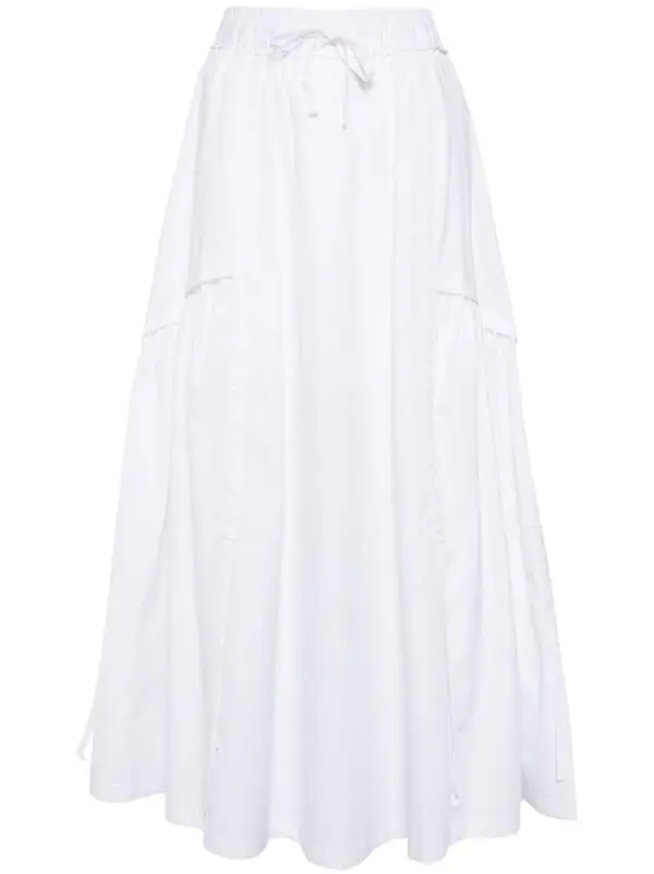 Isabel Benenato Cotton Midi Skirt