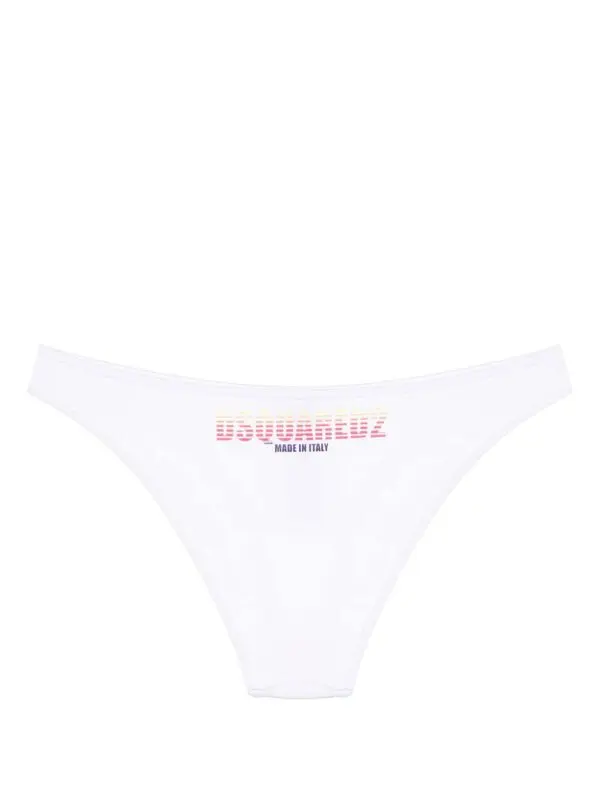 Dsquared2 Logo-print Bikini Bottom - White