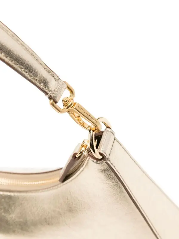 Stella McCartney Studded Logo Shoulder Bag - Gold