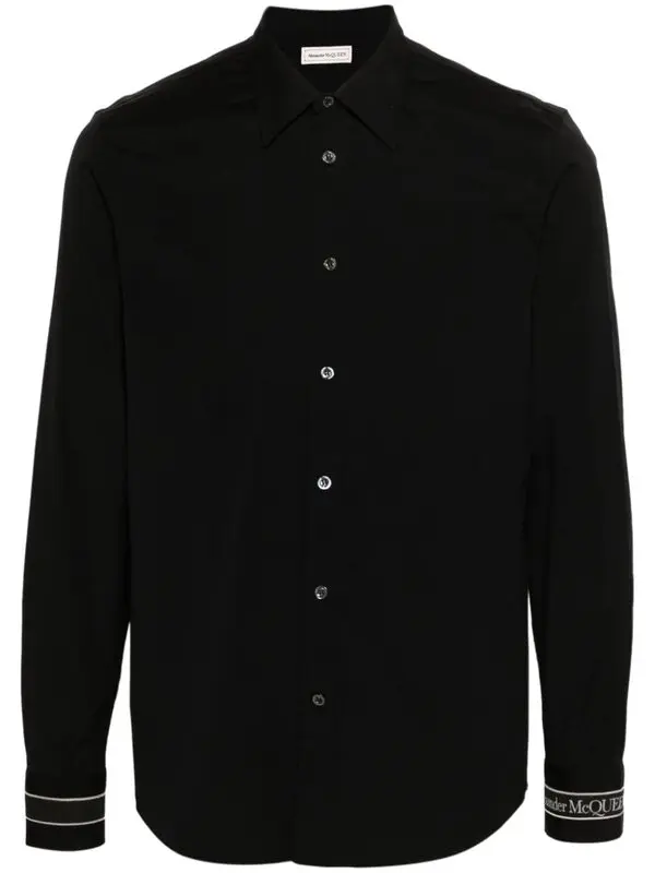 Alexander McQueen Logo-strap Cotton Shirt