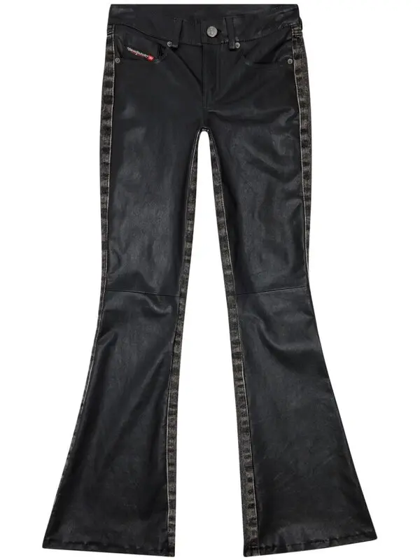 DIESEL® Contrast-panel Flared Trousers