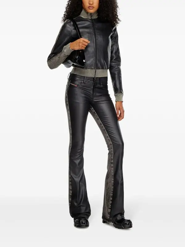 DIESEL® Contrast-panel Flared Trousers