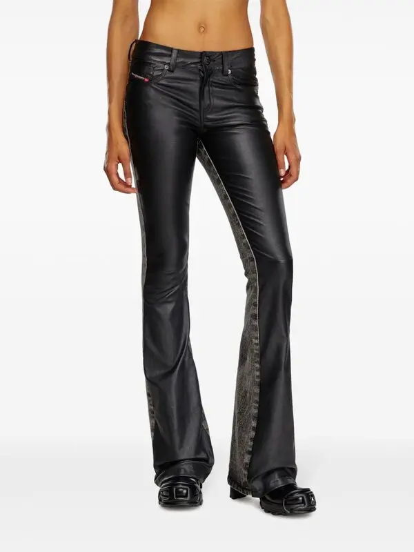 DIESEL® Contrast-panel Flared Trousers