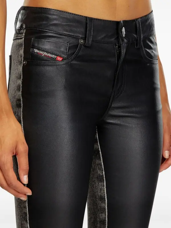 DIESEL® Contrast-panel Flared Trousers