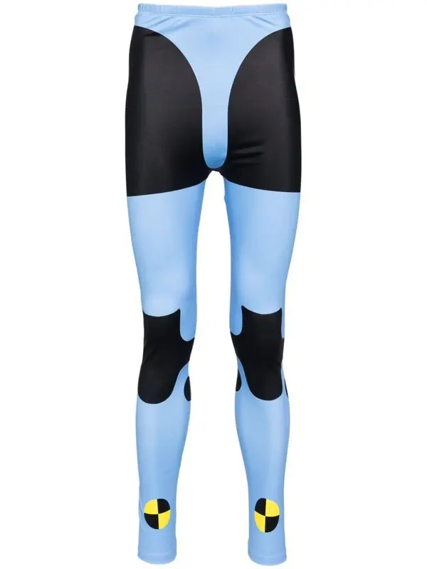 WALTER VAN BEIRENDONCK Dummy Bike Leggings - Blue