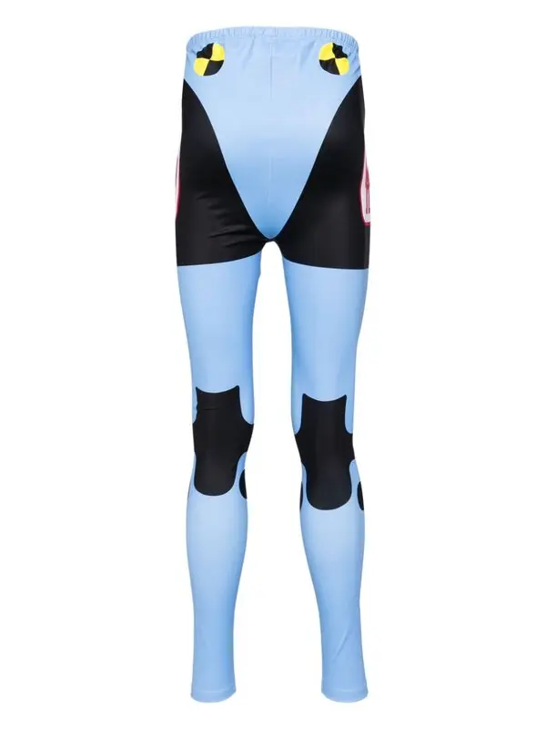 WALTER VAN BEIRENDONCK Dummy Bike Leggings - Blue
