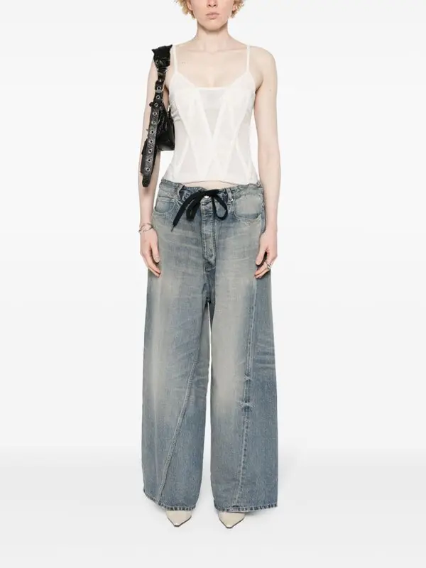 Balenciaga Twisted Wide-leg Jeans
