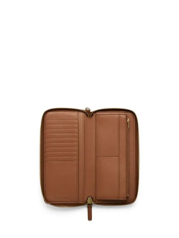 Marc Jacobs Continental Leather Wallet - Brown
