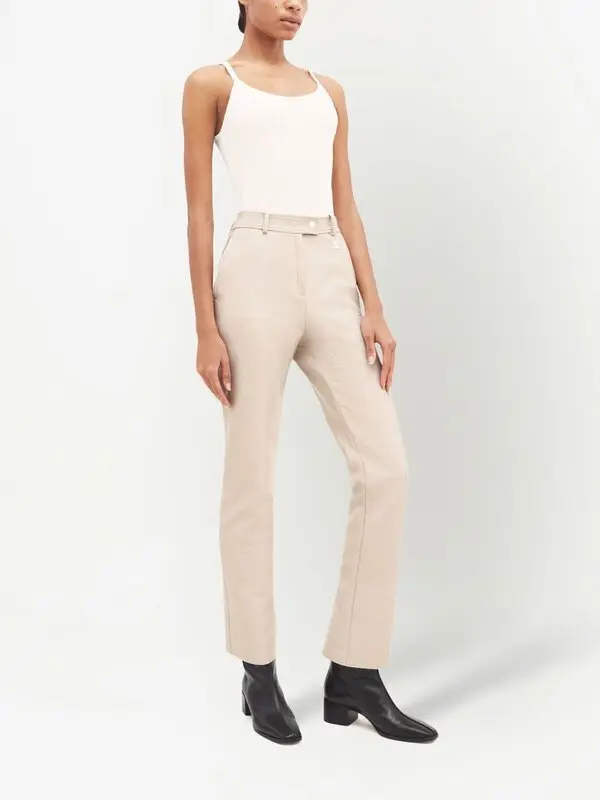 COURREGES Straight-leg Trousers - Neutrals
