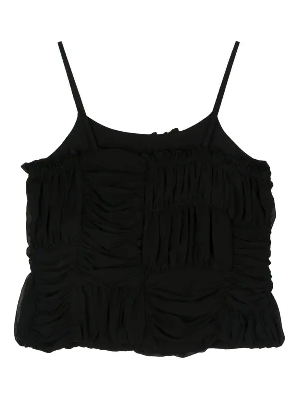 Comme Des Garçons Draped-detail Blouse