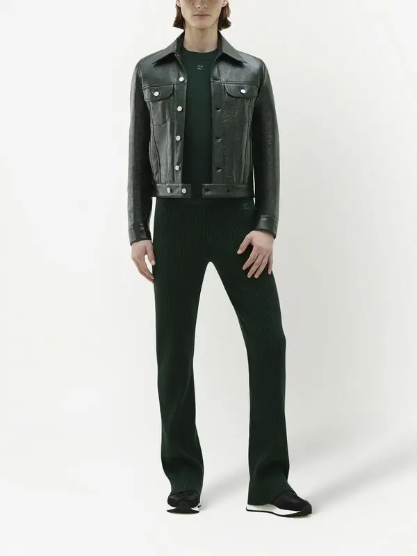 COURREGES V Trucker Vinyl Jacket