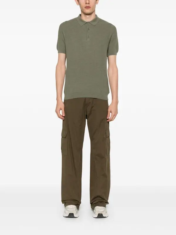 Sunspel Fine-knit Cotton Polo Shirt - Green