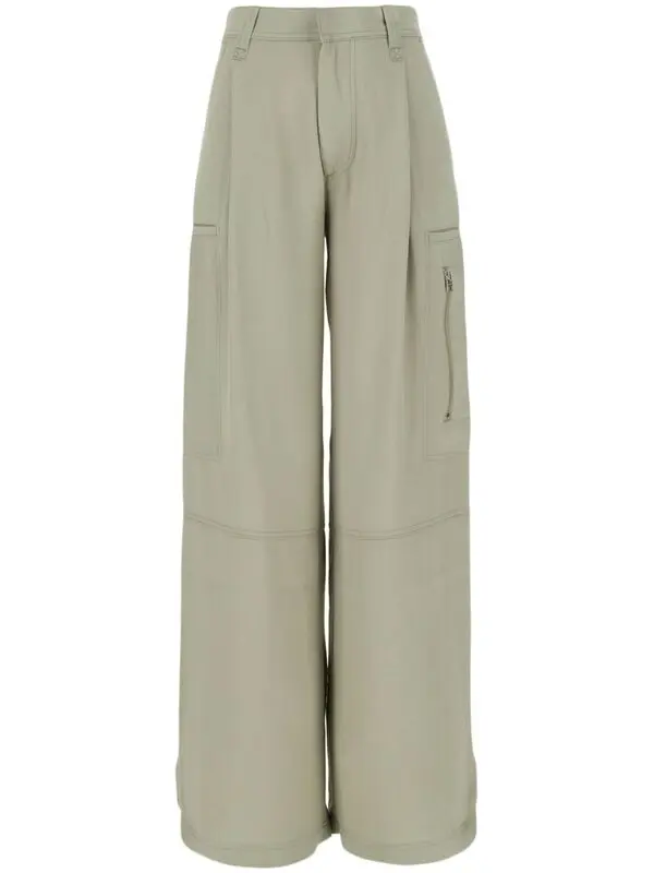 Ami Straight-leg Cargo Pants - Green