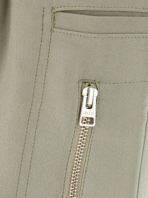 Ami Straight-leg Cargo Pants - Green