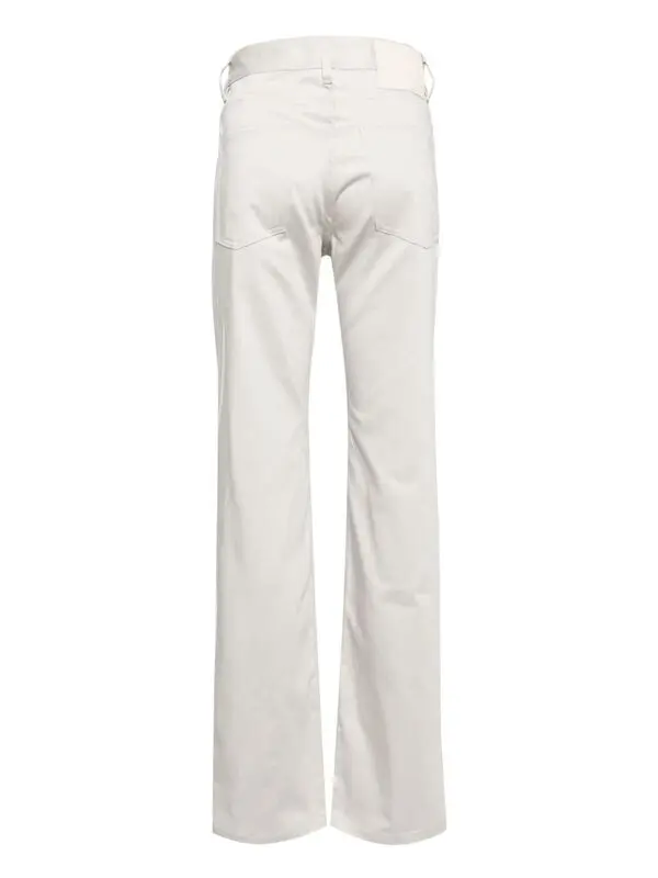 Ami Logo-patch Straight Trousers - White