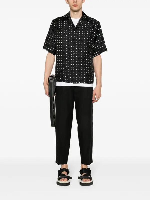 Neil Barrett Tapered Darted Trousers - Black