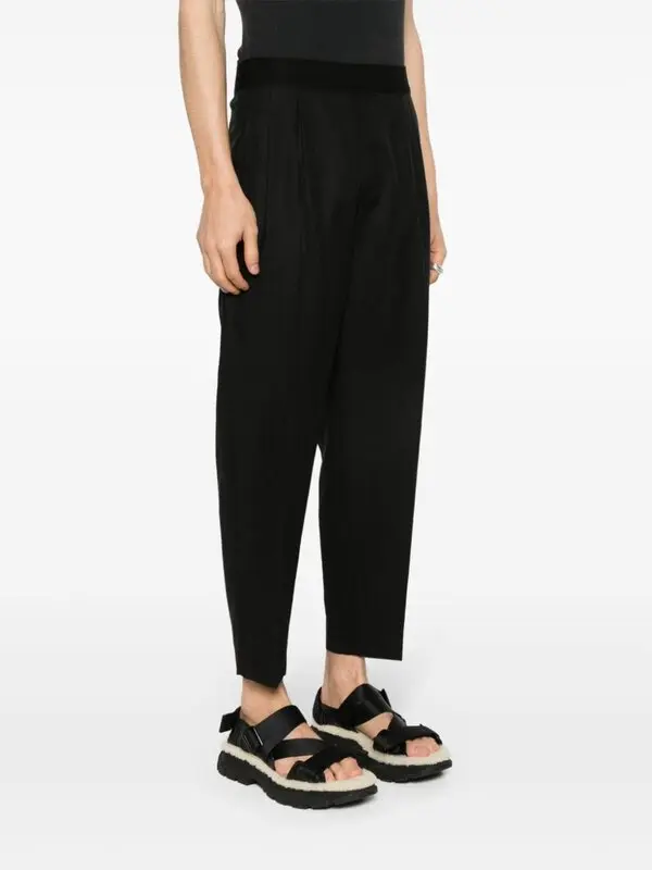 Neil Barrett Tapered Darted Trousers - Black