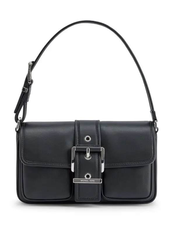 Michael Kors Buckled Leather Shoulder Bag