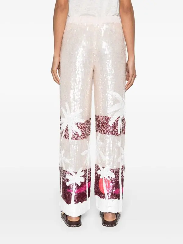 P.a.r.o.s.h Sequinned Straight-leg Trousers