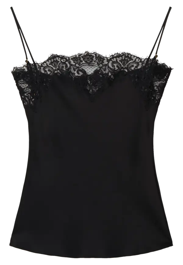 Stella McCartney Lace-trimmed Cami Top - Black