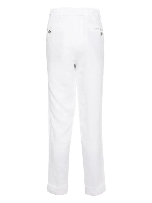N.peal Drawstring Linen Trousers