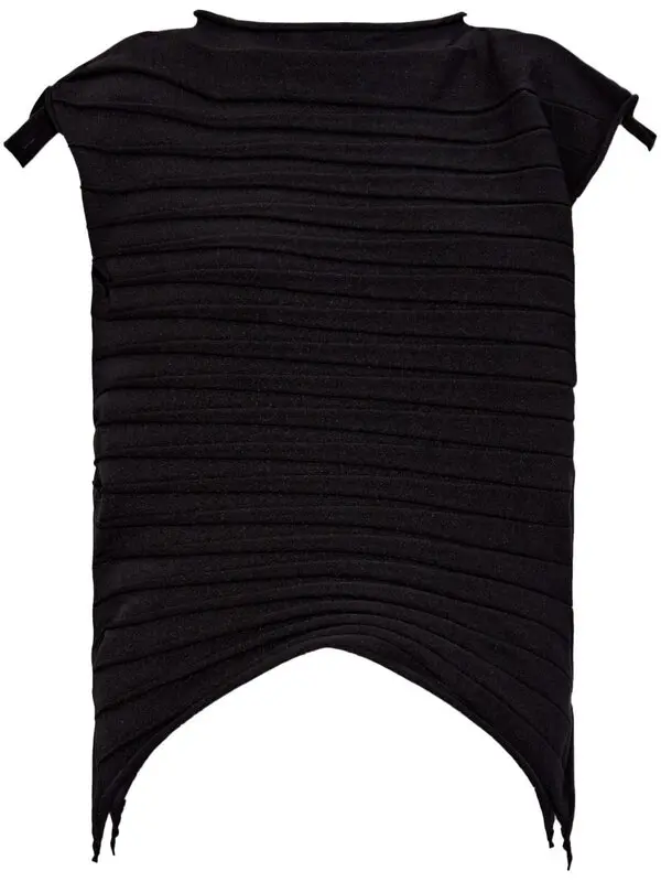 Issey Miyake Asymmetrical Stripe Top