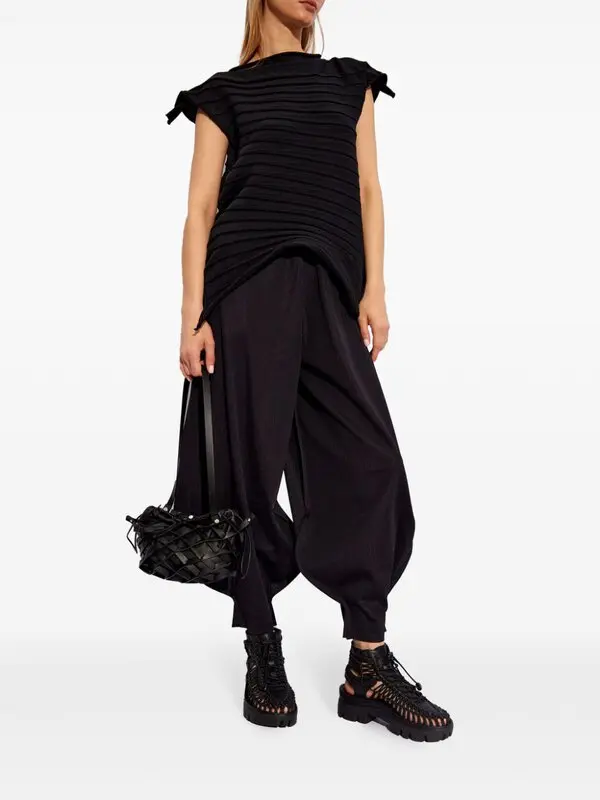 Issey Miyake Asymmetrical Stripe Top