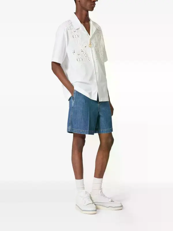 Valentino Garavani Bermuda Shorts With Vgold Detail