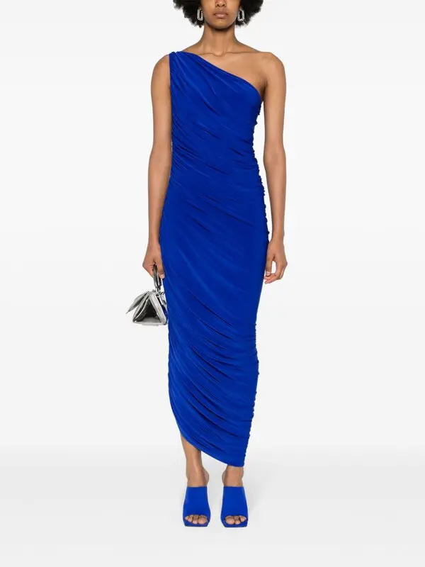 Norma Kamali Diana Ruched Maxi Dress