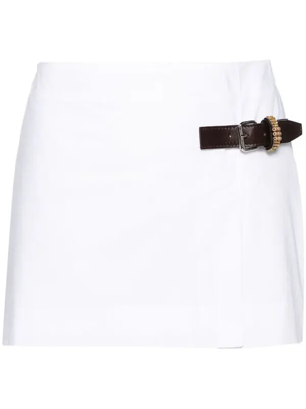 16Arlington Minerva Cotton Miniskirt - White