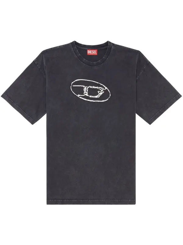 DIESEL® Logo-print Cotton T-shirt