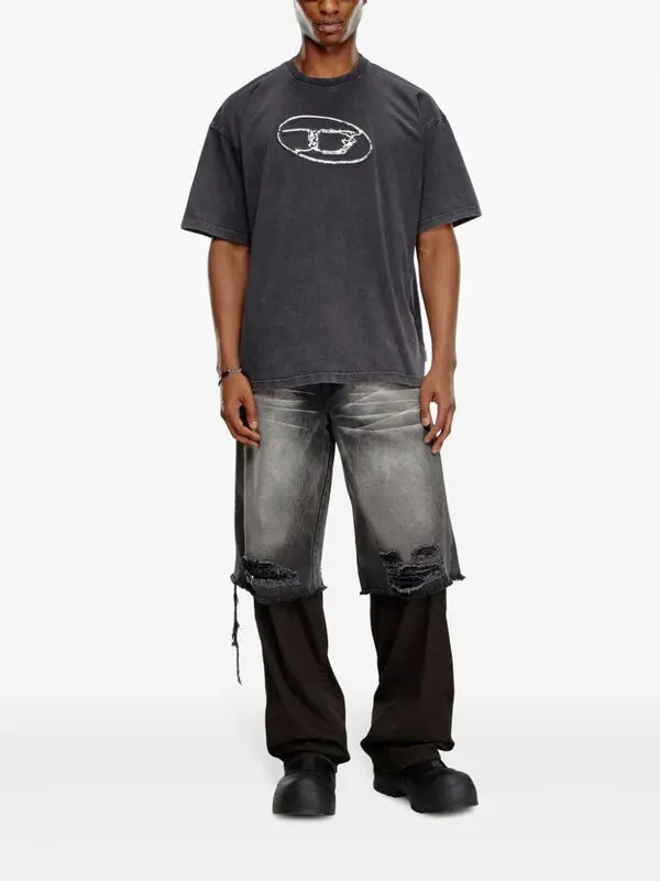 DIESEL® Logo-print Cotton T-shirt