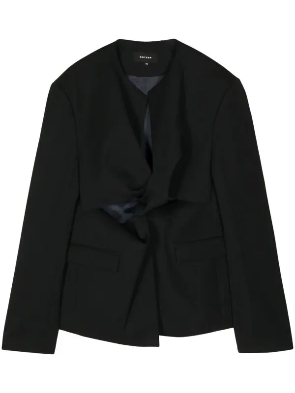 BOTTER Collarless Virgin-wool Blazer