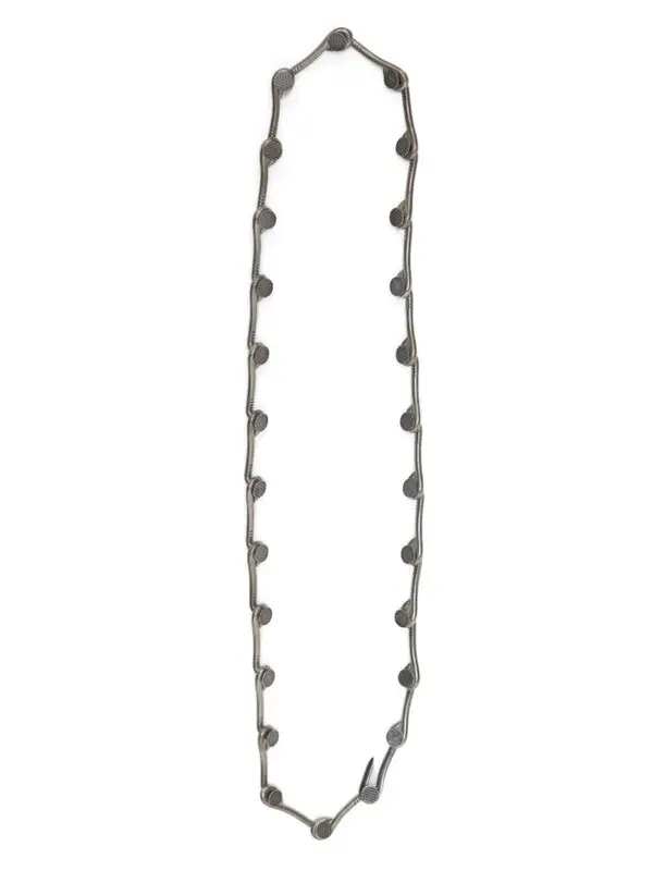 Guidi Hook Chain Necklace - Silver