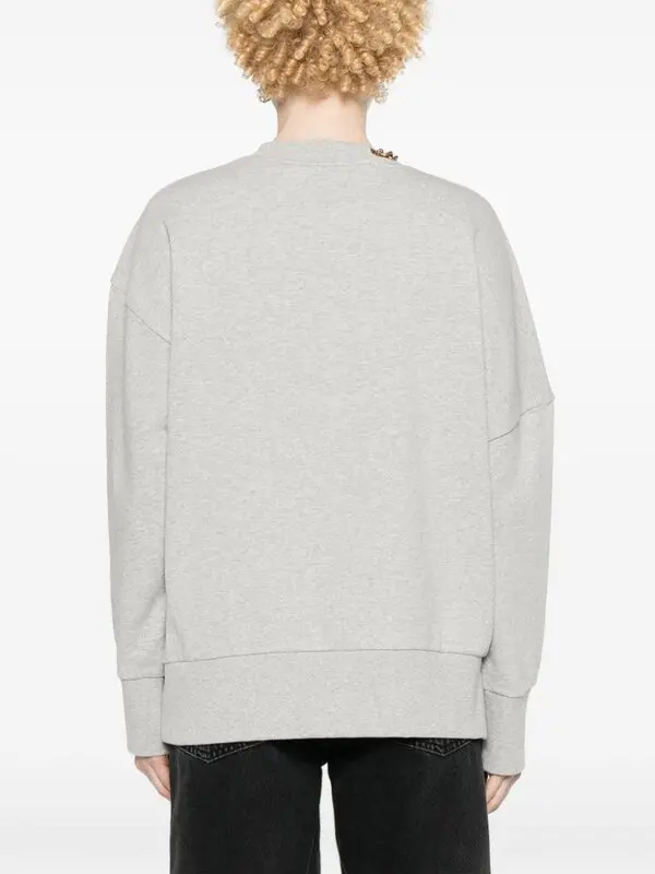Stella McCartney Chain-link Mélange Sweatshirt - Grey
